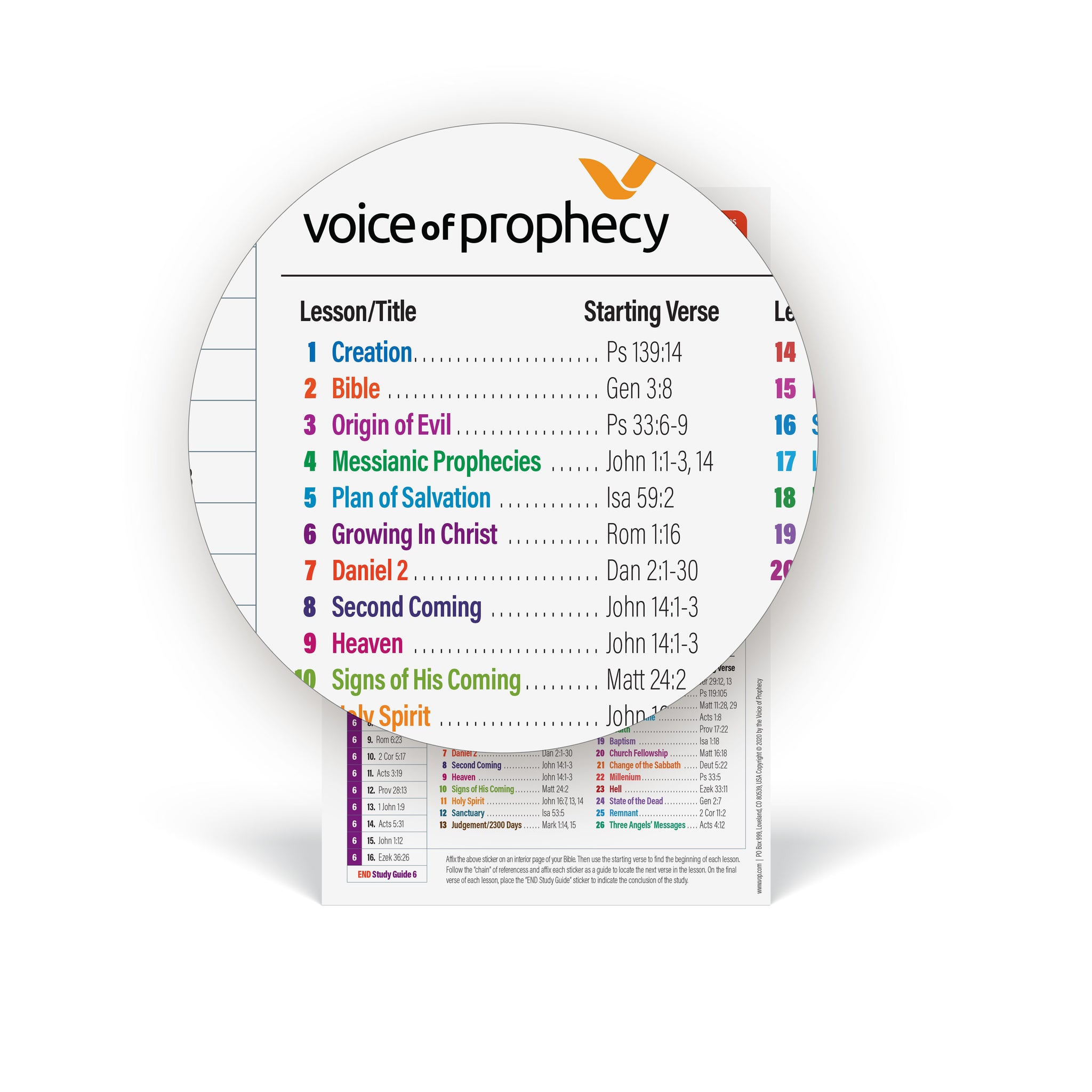 Bible Marking Sticker Sheets – Voice of Prophecy