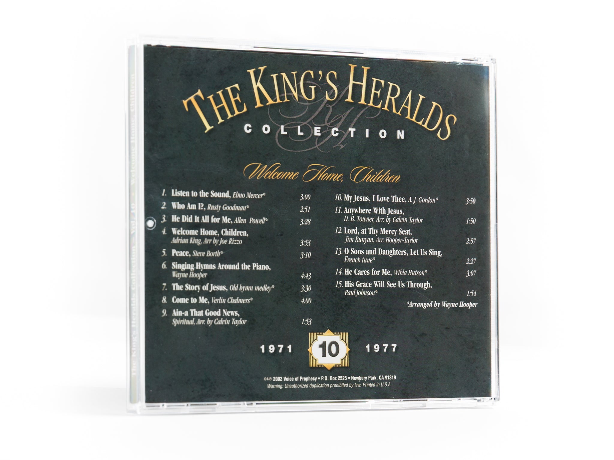 King's Heralds CD Collection - Vol. 10 - Welcome Home, Children – Voice ...