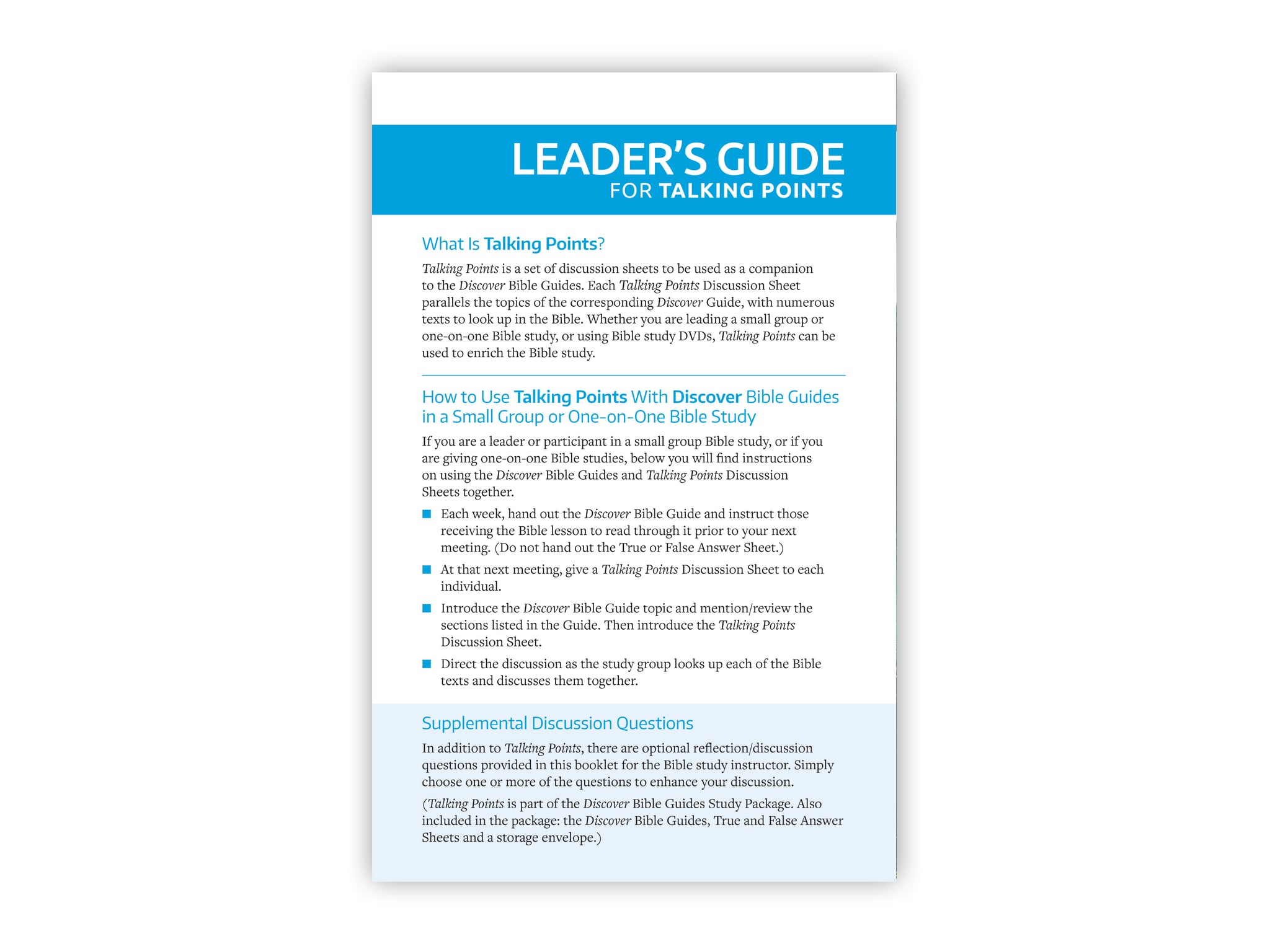 Discover Bible Study Guides Talking Points - Set of 26 – Voice of Prophecy